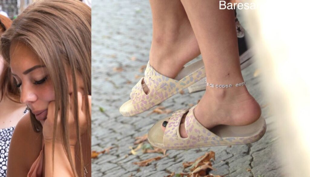 Candid Baresandals Girls Feet