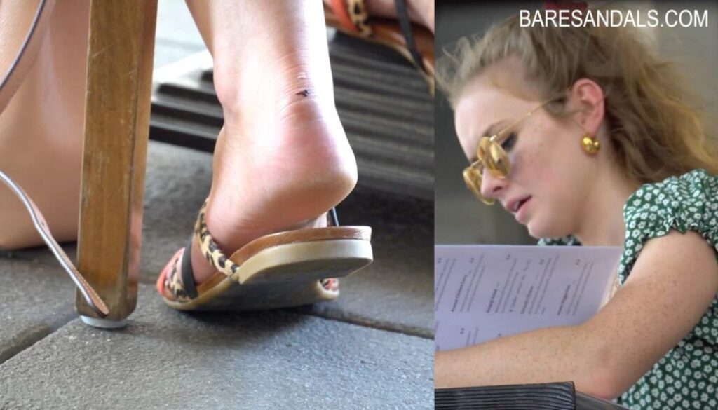 Candid Baresandals Girls Feet